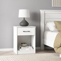 Mainstays white nightstand store